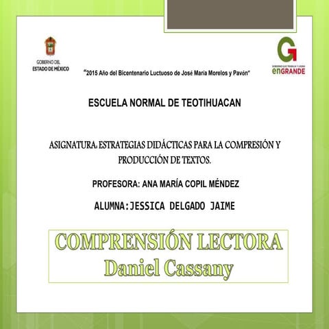 Comprensión lectora | PPTX