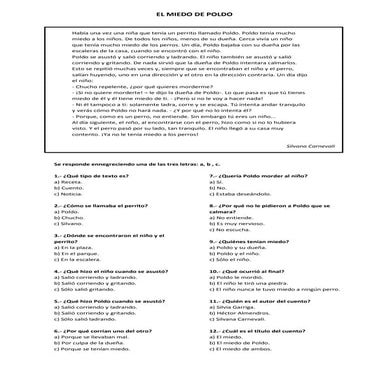 Cuento: El misterio de la casa embrujada. Actividad Escribir | PDF