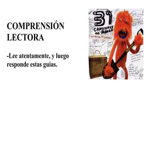 comprensión lectora lizeth.pptx lenguaje y comprension | PPTX