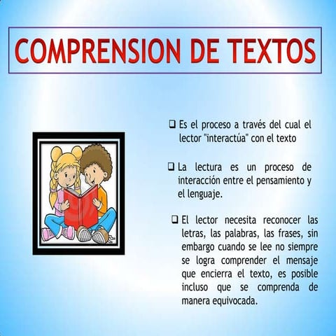COMPRENSION LECTORA | PPTX
