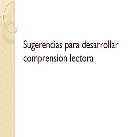 Comprension lectora 2 | PPT
