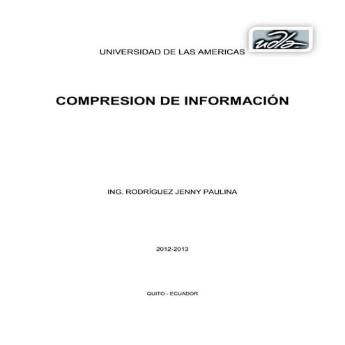 Compresión de Datos. | PPTX