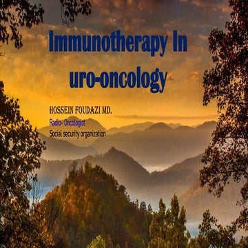 Immunotherapy in uro oncology and results | PDF