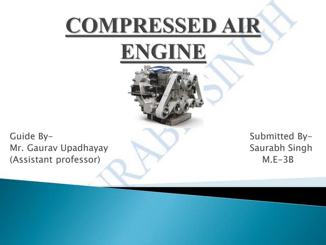 Compressed Air Engine | PPTX