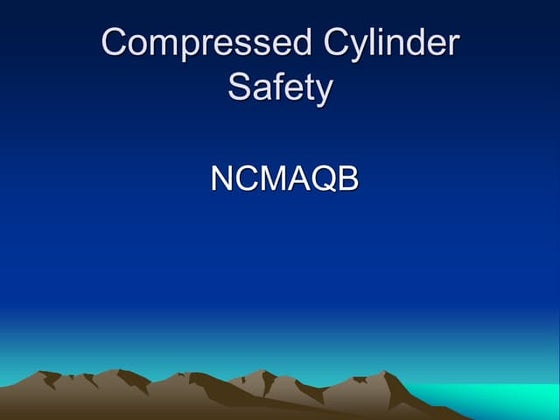 Gas cylinder blast controls for safety purpose. | PPTX