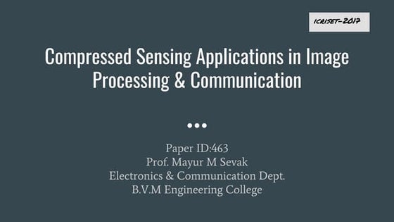 Performance Analysis Of Compressive Sensing Recovery Algorithms For 1870