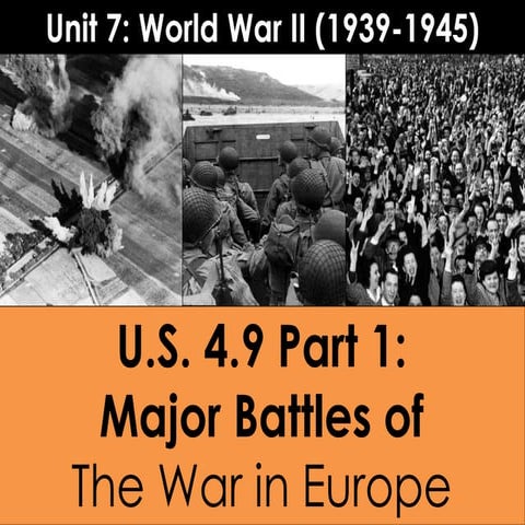 Unit 7: World War II PowerPoint [Part 2] | PPTX