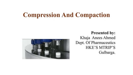 Physics of tablet compression | PPT | Physics | Science