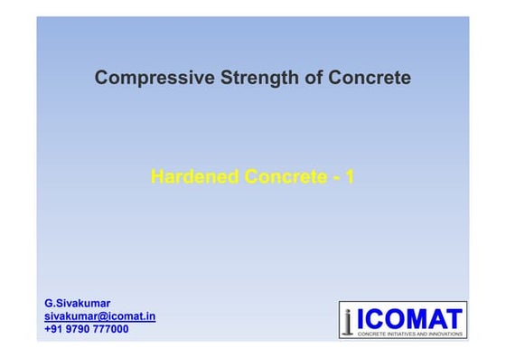 Concrete cube casting and Testing. | PPT