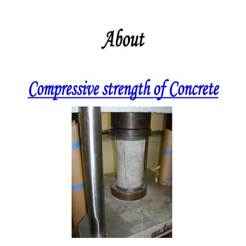 Compressive strength of the concrete | PPT