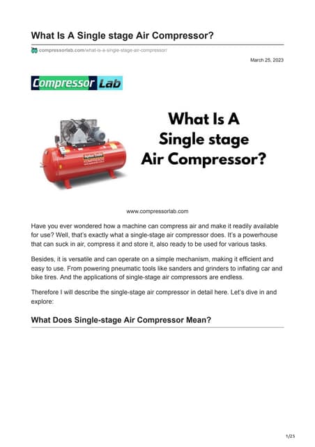 THE DENTAL COMPRESSOR | PDF