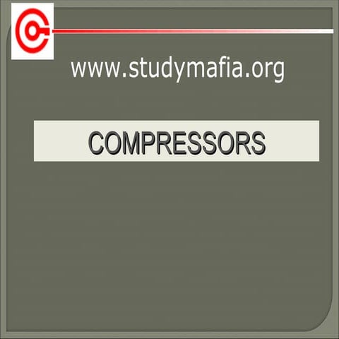 rotary compressors principal and its working | PPT