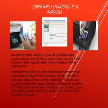 Comprobar las funciones de la impresora | PPTX | Desktop Publishing | Computer Software and ...