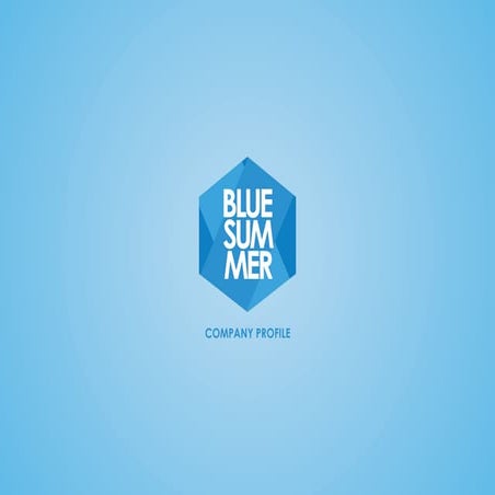 Company Profile Blue Summer Creative | PDF