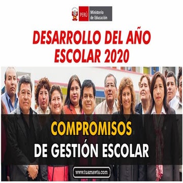 Compromisos de gestión escolar | PDF