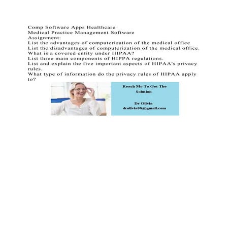 Comp Software Apps HealthcareMedical Practice Management Software.docx