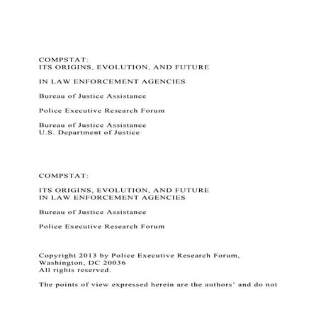 COMPSTATITS ORIGINS, EVOLUTION, AND FUTURE IN LAW ENFOR.docx
