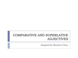 Comparative and-superlative-2 | PPT