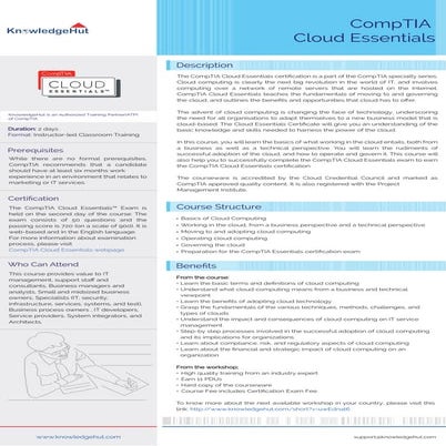Comptia cloud-essentials | PDF