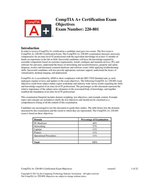 Comptia a-plus-220-901 | PDF | Operating Systems | Computer Software and Applications