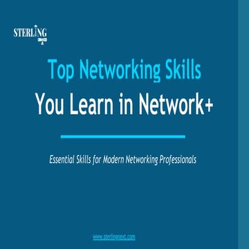 CompTIA Network+ Training Courses | PPTX