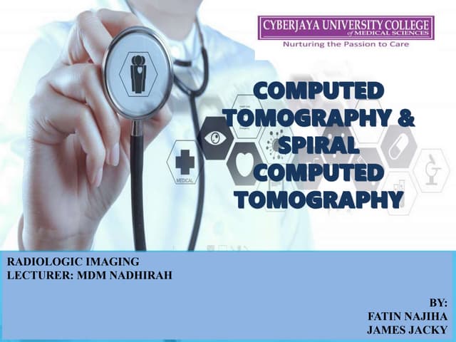 CT Image reconstruction | PPTX