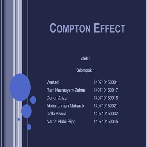 Compton Effect | PPTX