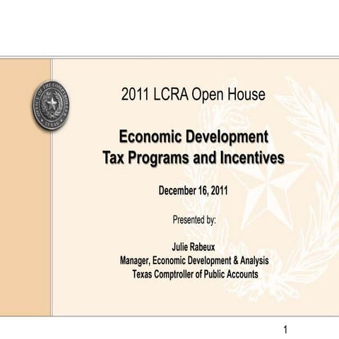 EDA Austin State of the Region Report (Jorge Ayala) | PPTX