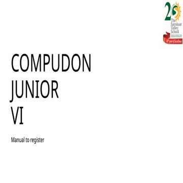 Compudon Mannual to register for compudon competition season six | PPTX