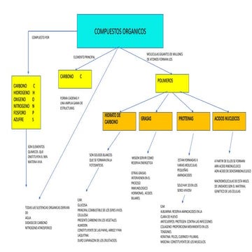 Compuestos Organicos Mind Map