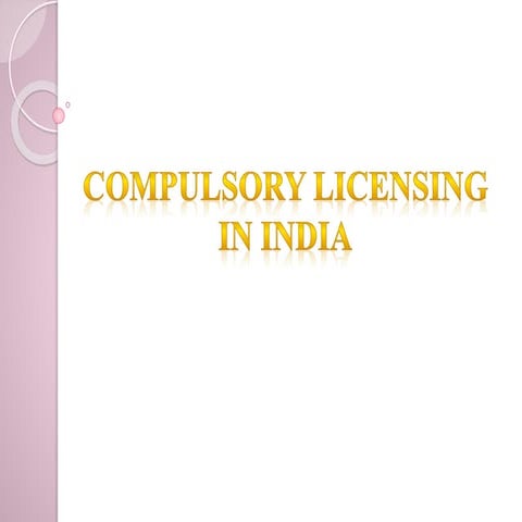 Compulsory licensing by surendra | PPTX | Pharmaceutical Industry ...