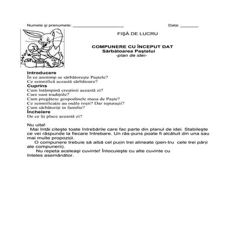 Compunere cu inceput_dat | DOC