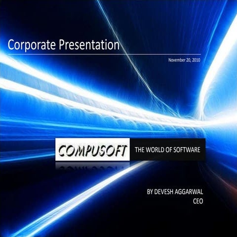 Compusoft Company Profile 2010 | PPT