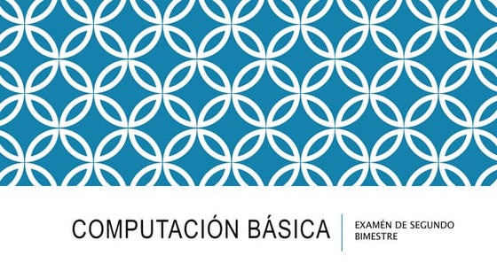 Examen bimestral de computación | PPTX