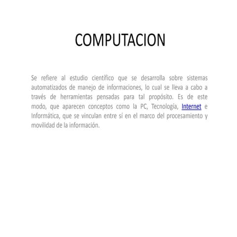 Computacion | PPTX