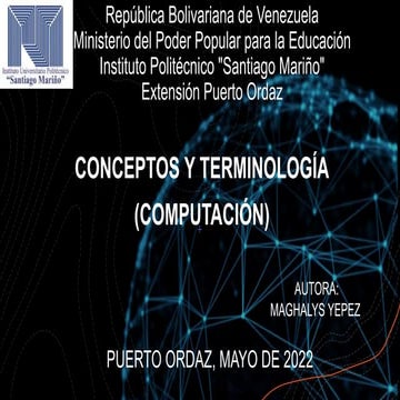 Terminologia basica de computación | PPTX