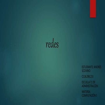 INTRODUCCION A REDES DE COMPUTADORA DEL AÑO 2025.pptx