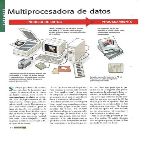 Multiprocesadora de Datos: La Computadora | PDF | Computing | Technology & Computing