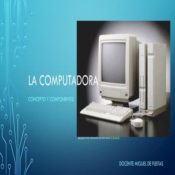 Concepto de computadora, hardware y software | PPTX