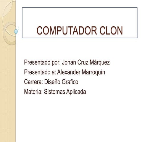 Computador clon | PPT