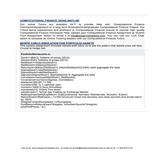 Computational Finance | PDF