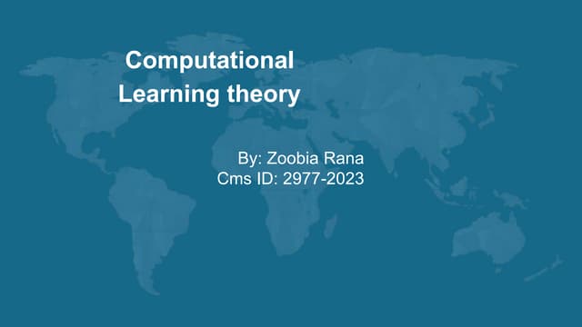 Computational Learning Theory ppt.pptxhhhh | PPT Computational Learning Theory ppt.pptxhhhh | PPT