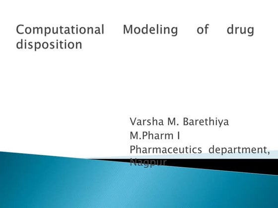PREDICTION AND ANALYSIS OF ADMET PROPERTIES OF NEW.pptx | Pharmaceutical Industry | Industries