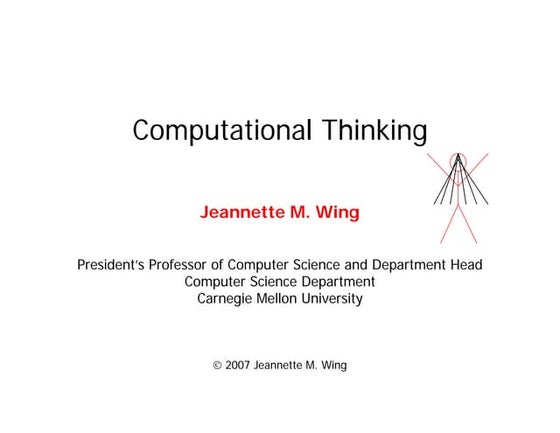 Introduction To Computational Thinkingpptx Computing Technology And Computing
