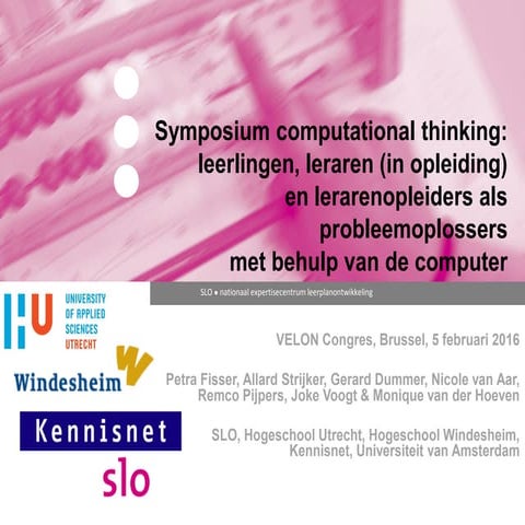 Computational Thinking - Symposium | PPT