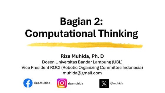 -COMPUTATIONAL THINKING transformasi dig | PPT
