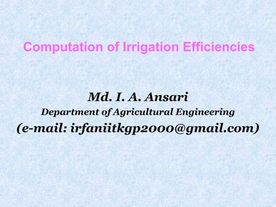 Components and fittings of sprinkler irrigation system | PPT