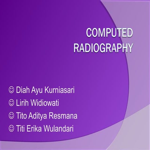 Computed radiography | PPT