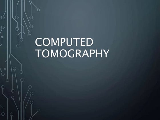 Post processing of computed tomography | PPT