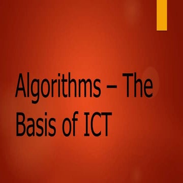Algorithms | PPT